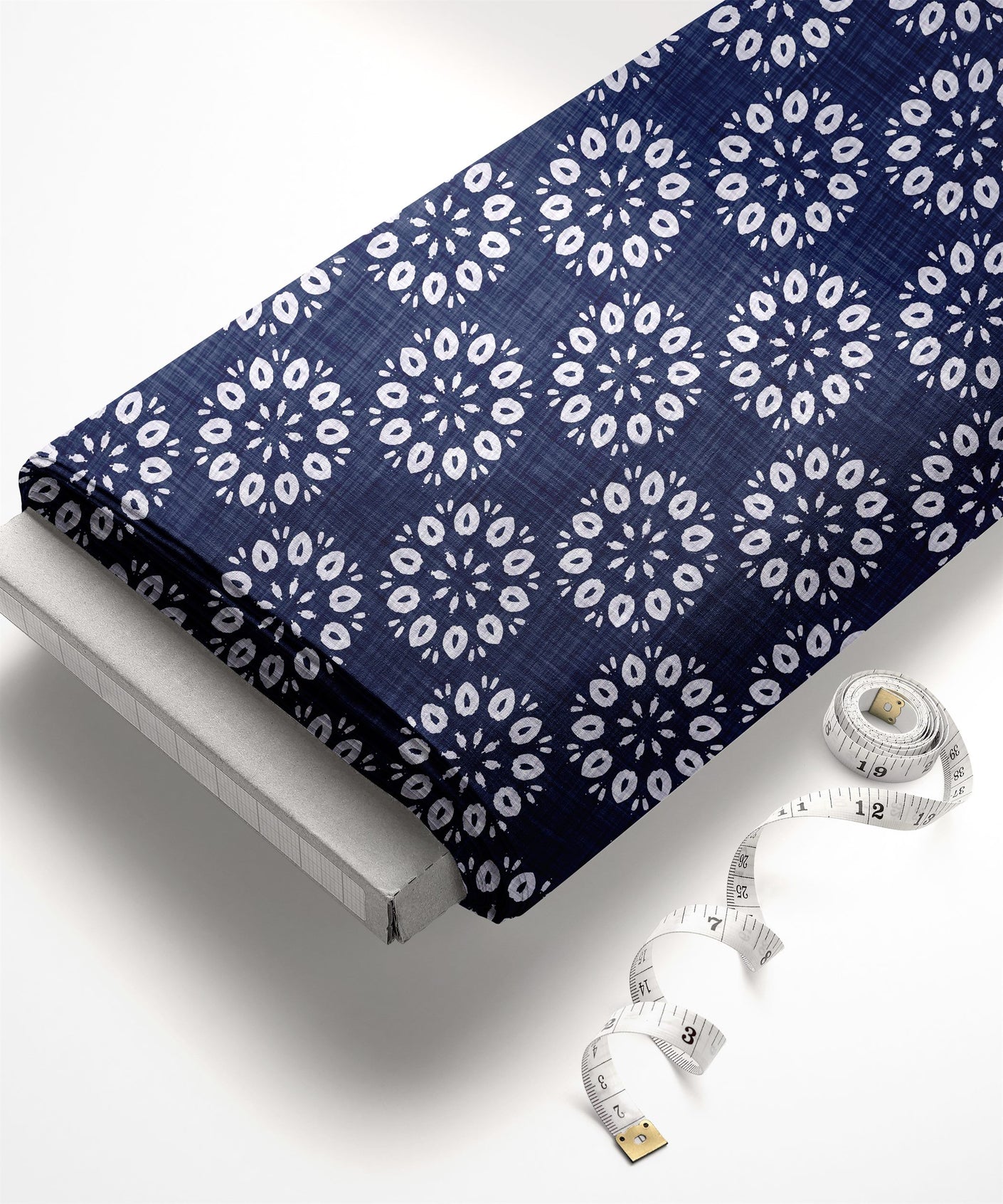 Buy Navy Blue-Batik Print Online at Wholesale Prices | Fabric Depot