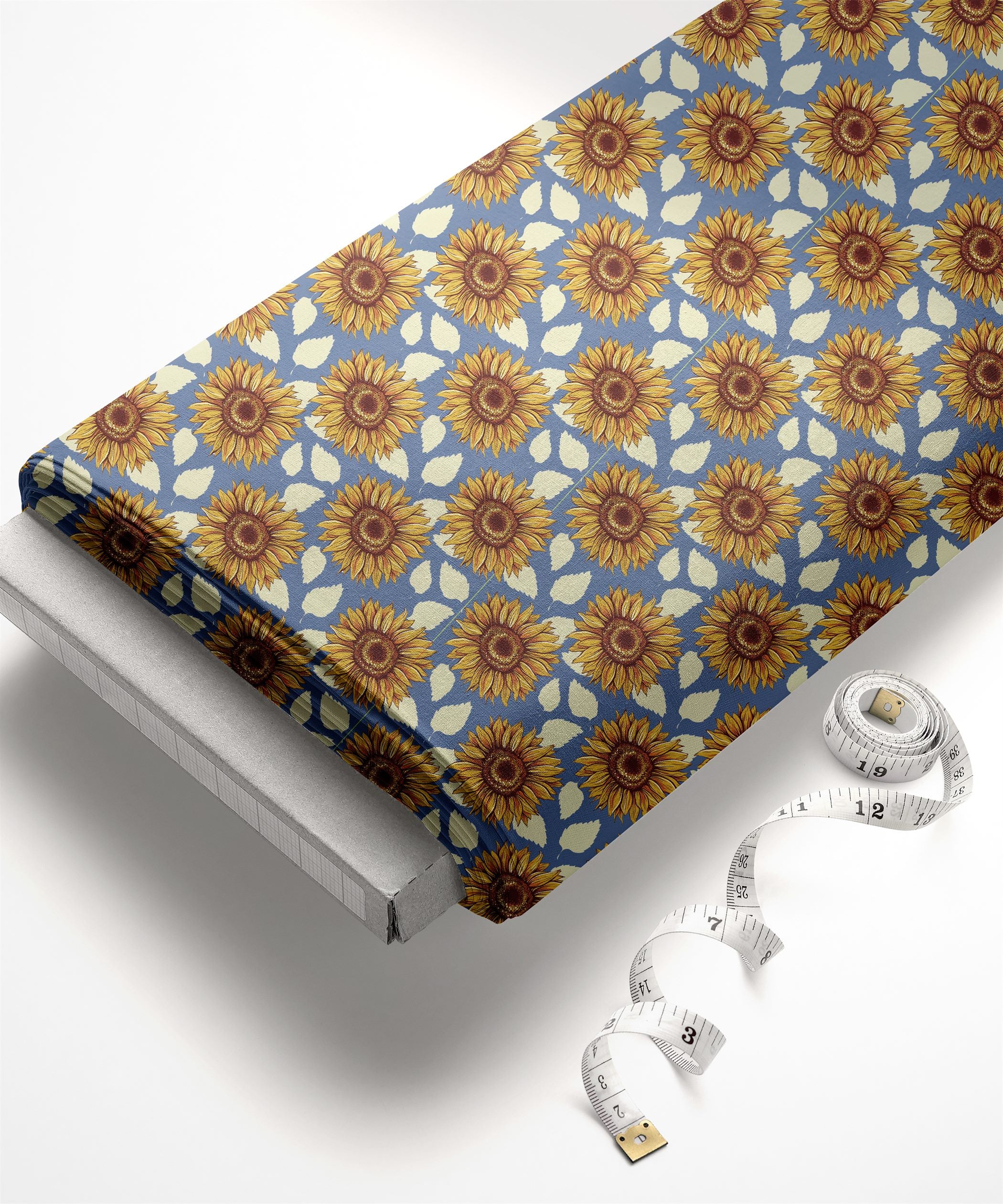 Buy Orange-Sun Flower Print Online at Wholesale Prices | Fabric Depot