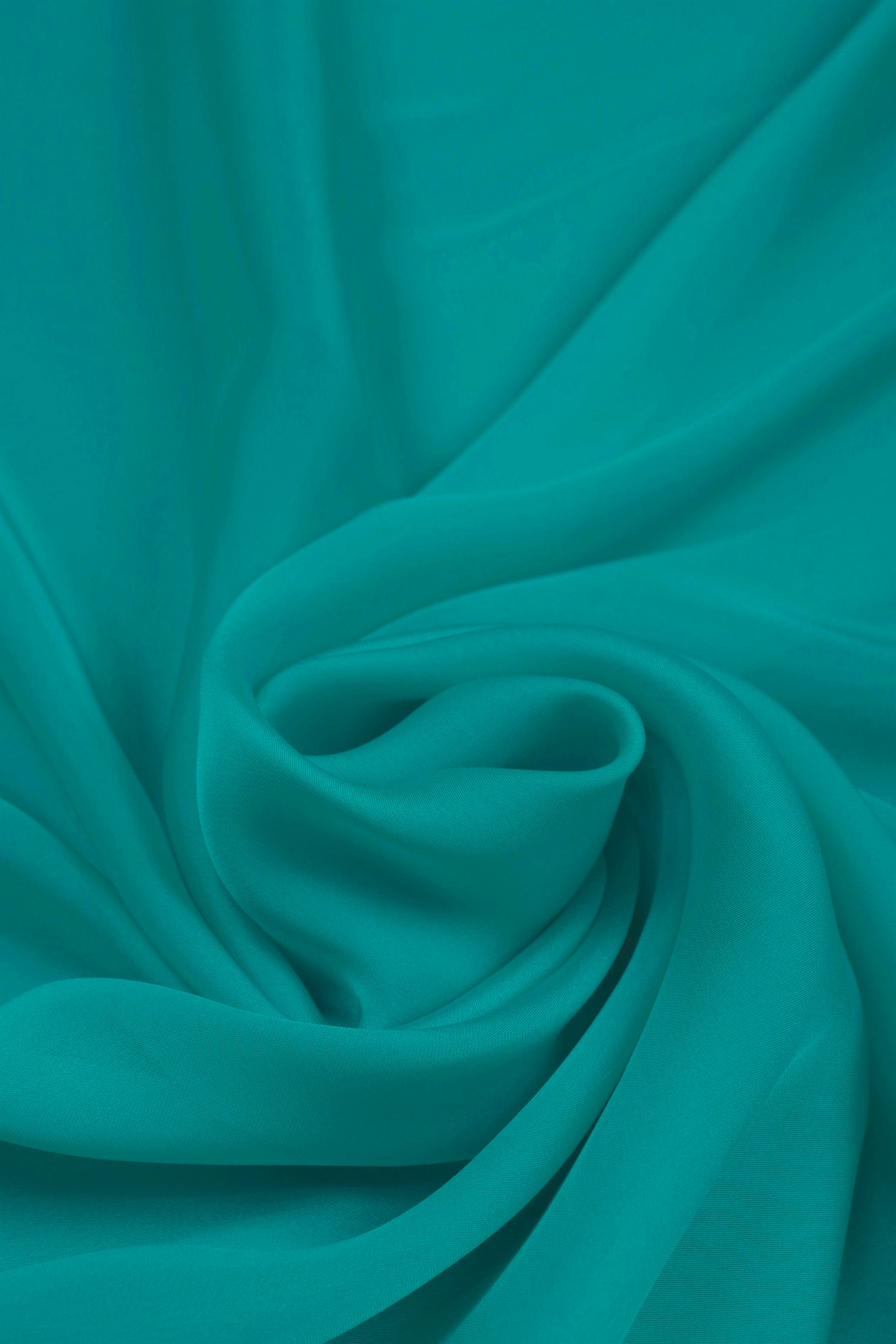 Buy Light Teal Plain Satin Georgette Fabric Online | Fabric Depot